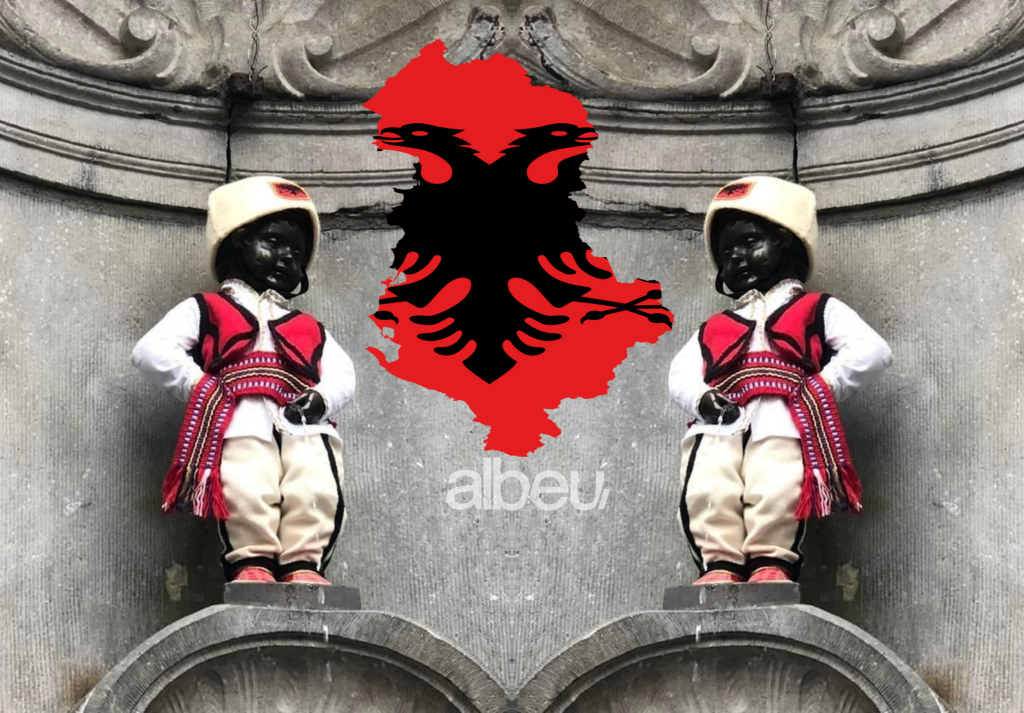 Belgjika uron shqiptarët për festën e Pavarësisë, vesh "shqip" statujën ...